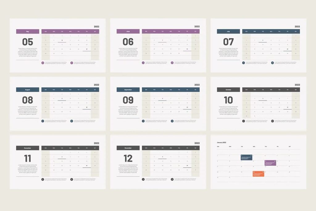 Calendar Templates PowerPoint – MasterBundles Calendar Templates PowerPoint – MasterBundles