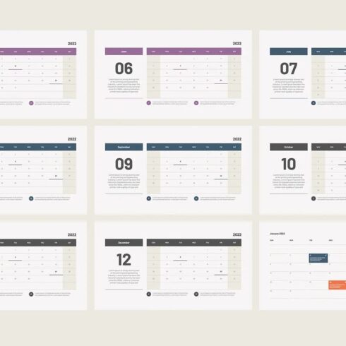 Calendar Templates PowerPoint | Master Bundles