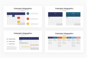 Calendar Infographics - PowerPoint – MasterBundles