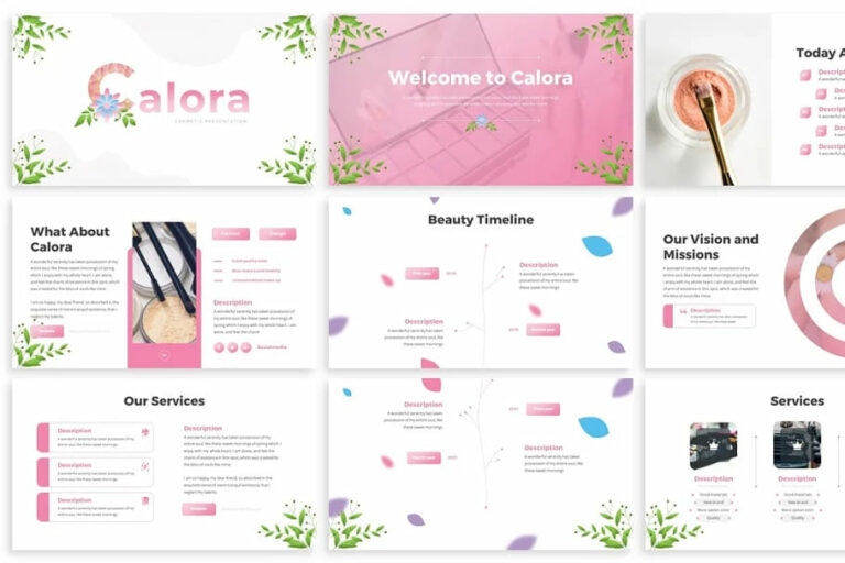 Calora - Cosmetics PowerPoint Templates – MasterBundles