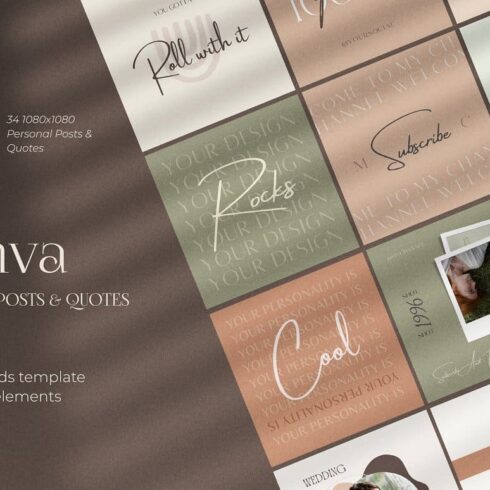 Canva Elegant Social Post Template | Master Bundles