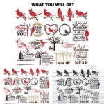 Cardinal SVG Bundle Illustration Quotes with PNG, DXF, EPS – MasterBundles