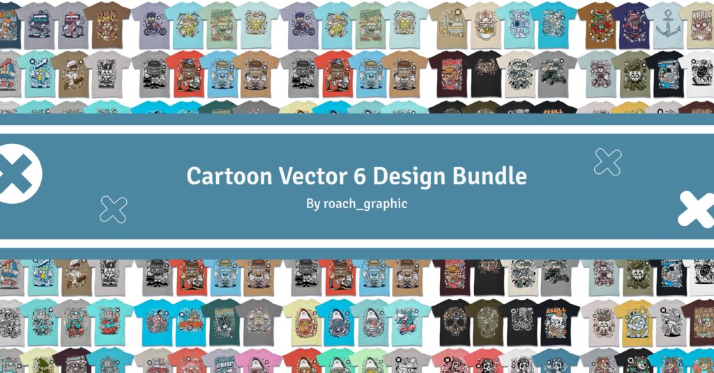 244 Cartoon Vector Designs Bundle – MasterBundles