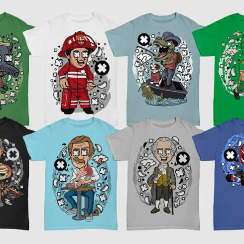 Cartoon Vector #7 Designs Bundle – MasterBundles