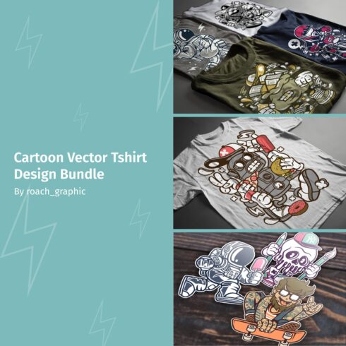 Cartoon Vector Tshirt Design Bundle – MasterBundles