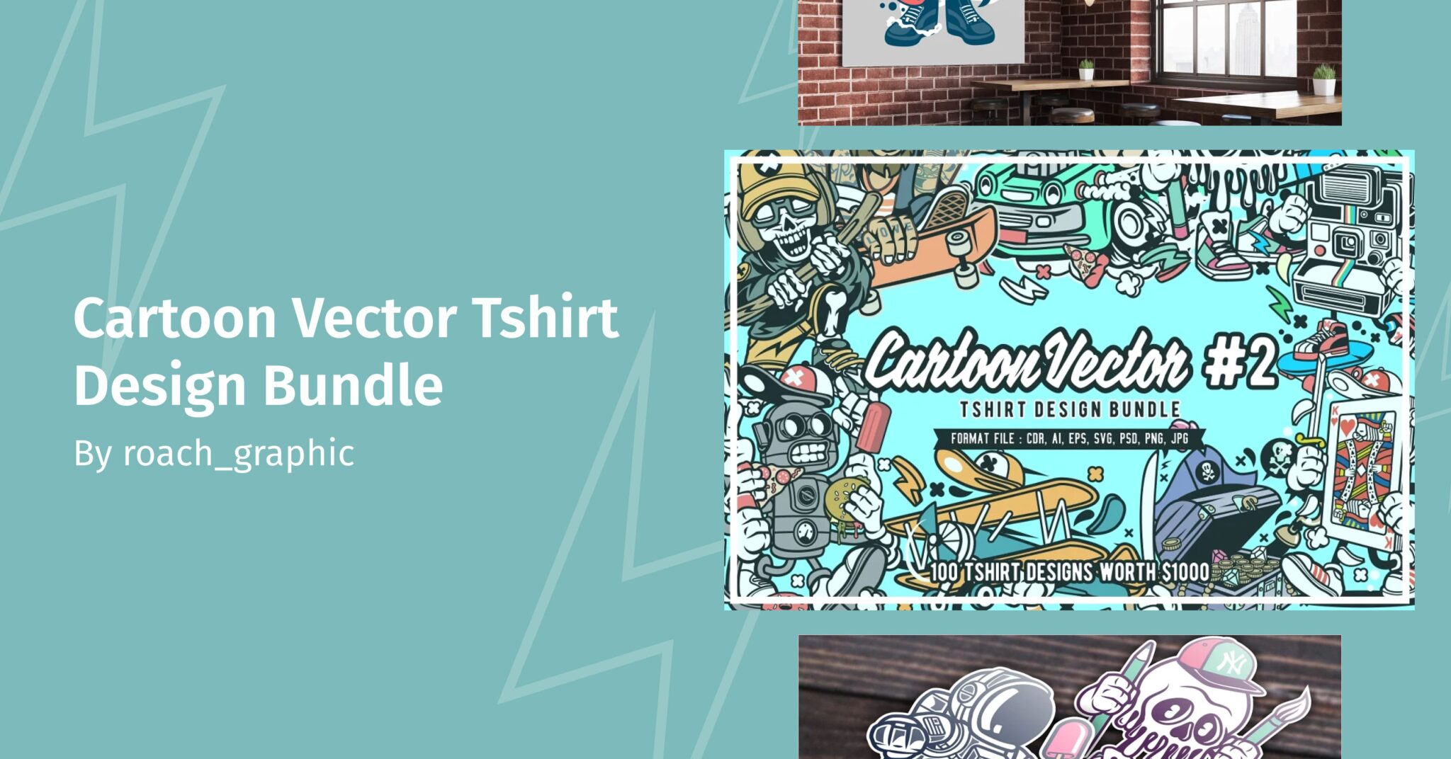 Cartoon Vector Tshirt Design Bundle – MasterBundles