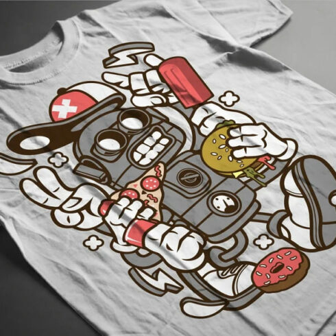 Cartoon Vector Tshirt Design Bundle | MasterBundles