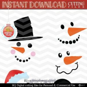 Snowman Faces SVG - Snowman Svg - Christmas Bundle SVG – MasterBundles