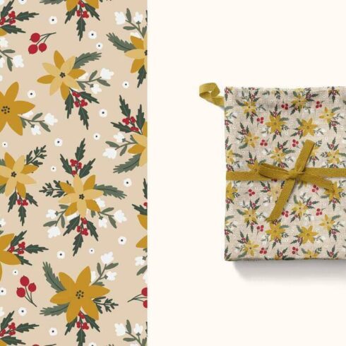 Winter Floral Seamless Pattern | Master Bundles