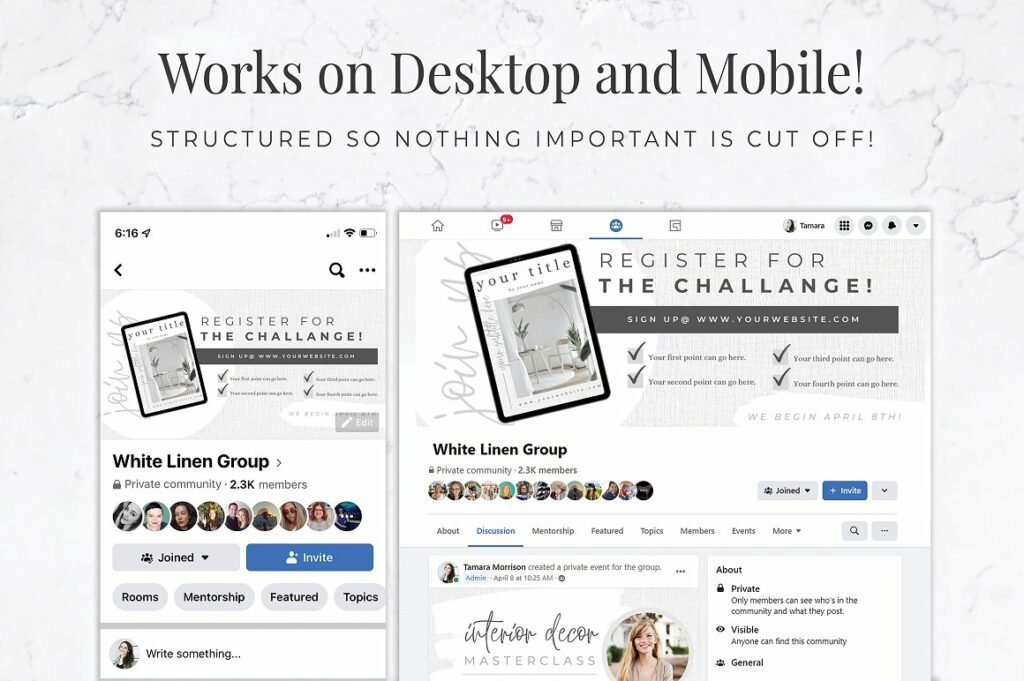 Facebook Cover Photo Templates Canva – MasterBundles