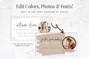 Facebook Cover Photo Templates Canva | Master Bundles