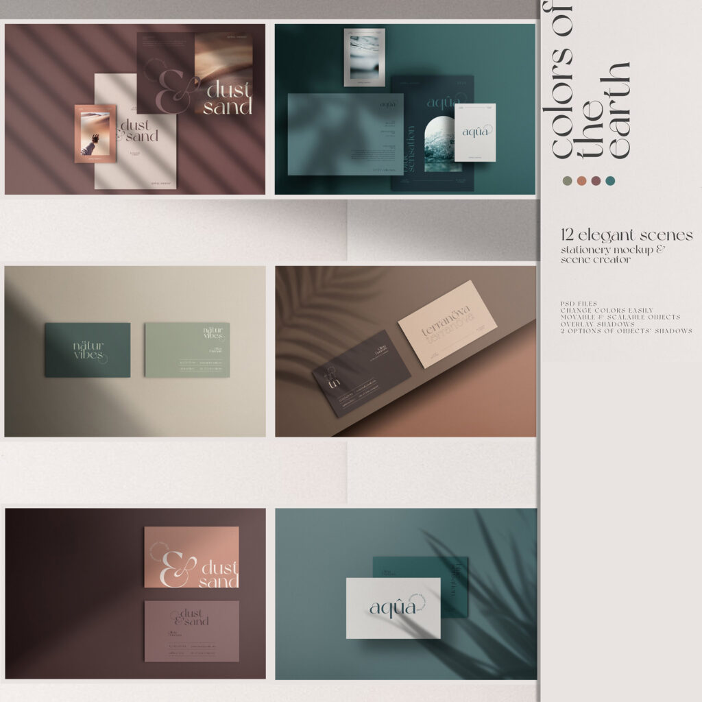 Colors Of Earth Stationery Mockup – MasterBundles