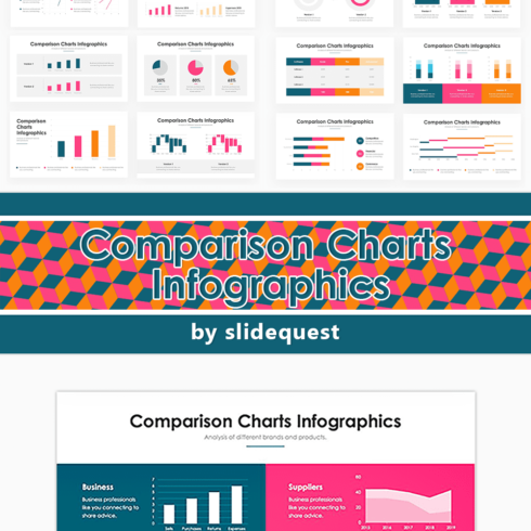 Comparison Charts Infographics | Master Bundles