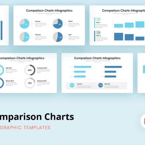 Comparison Charts - PowerPoint Template | Master Bundles