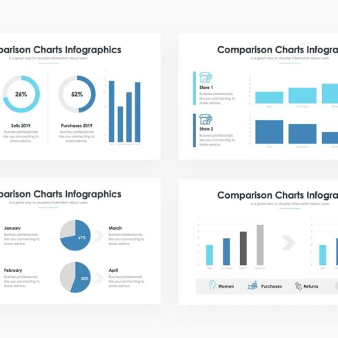 Comparison Charts - PowerPoint Template | Master Bundles