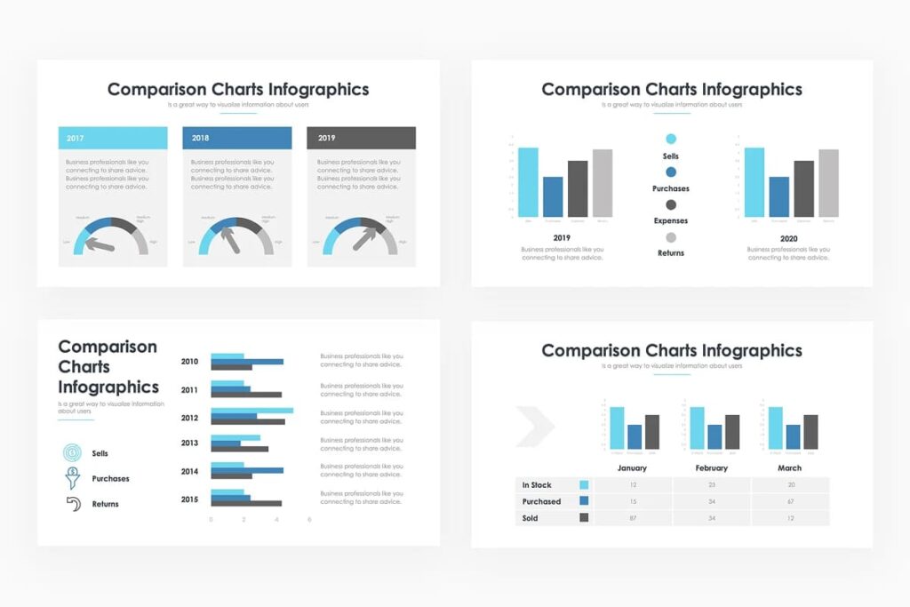 Comparison Charts - PowerPoint Template – MasterBundles