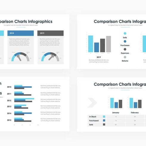 Comparison Charts - PowerPoint Template | Master Bundles