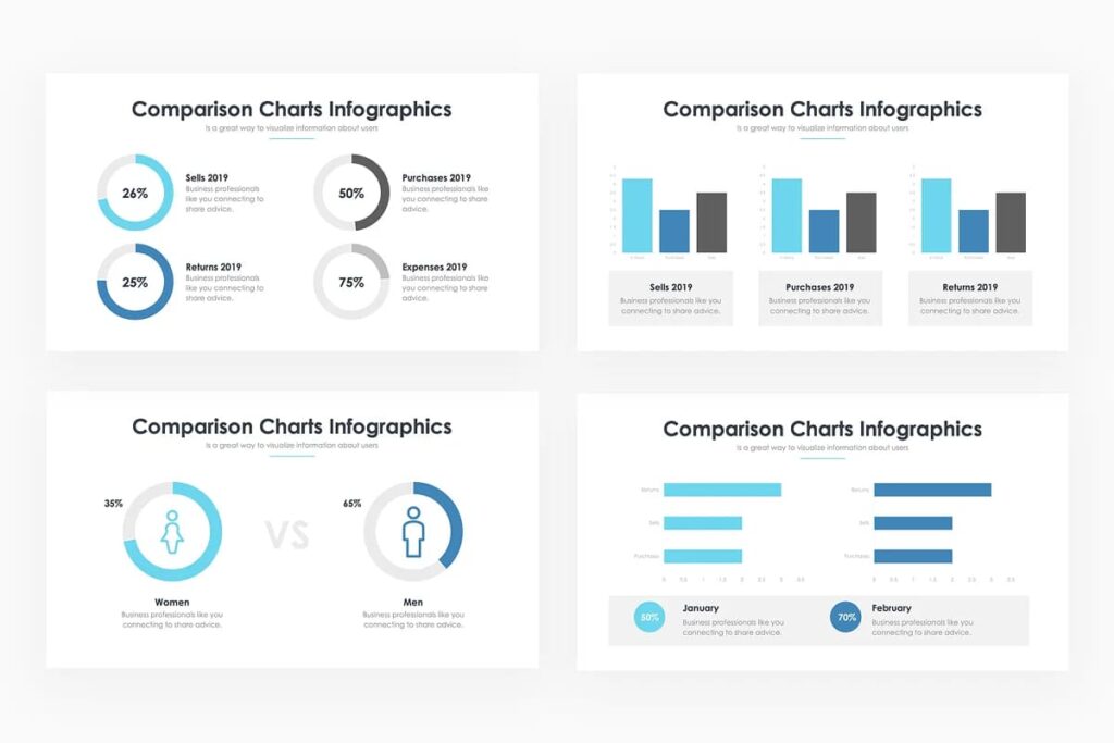 Comparison Charts - PowerPoint Template – MasterBundles