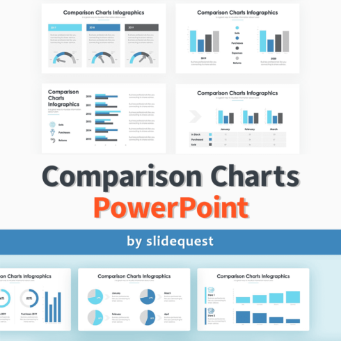 Comparison Charts - PowerPoint Template | Master Bundles