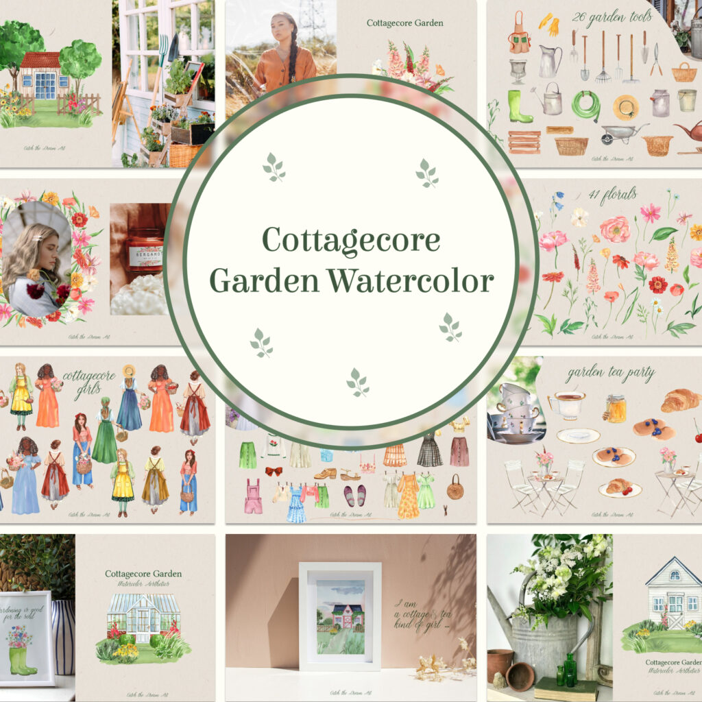 Cottagecore & Light Academia Set | MasterBundles