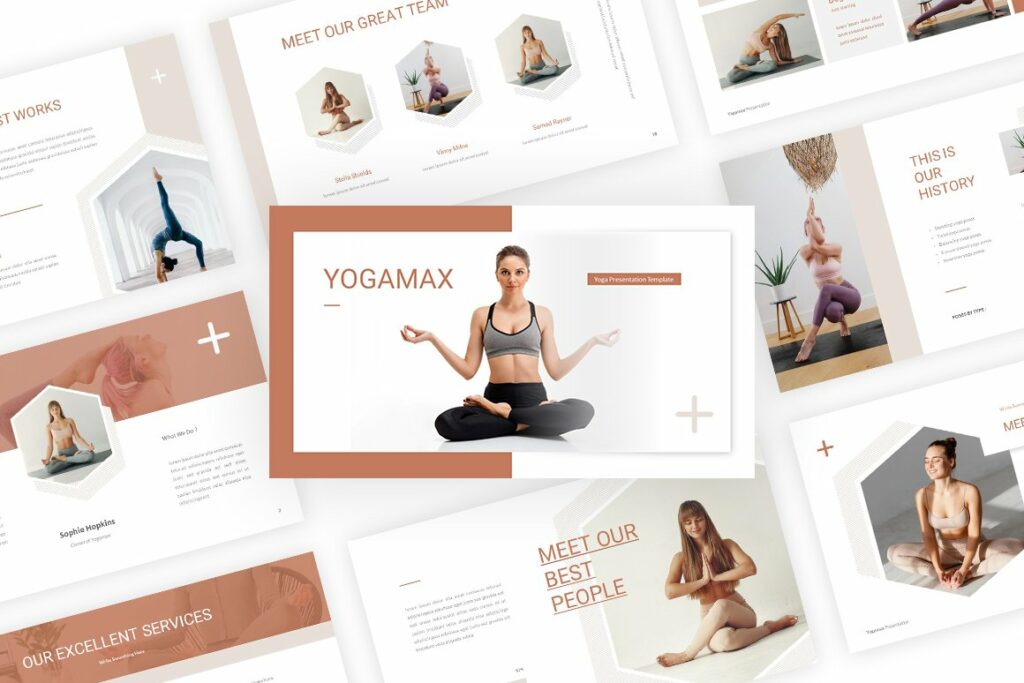 Yogamax Yoga Google Slides Template – MasterBundles