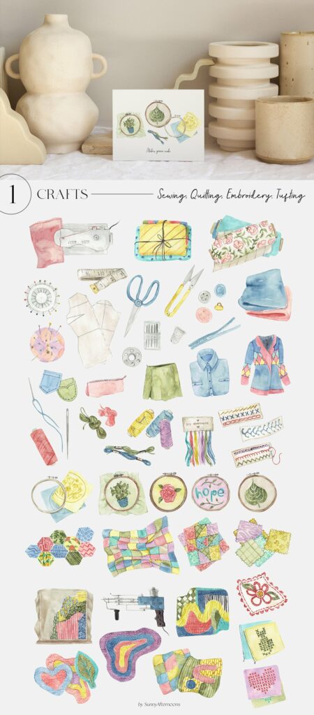 CRAFTS Handmade Illustrations – MasterBundles