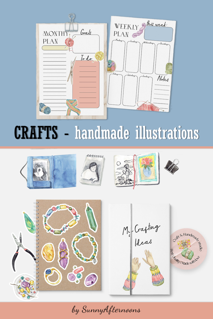 CRAFTS Handmade Illustrations – MasterBundles