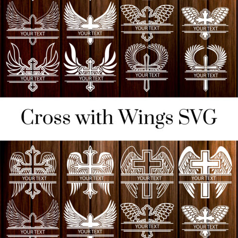 Cross With Wings SVG, Cross Svg, Angel Wings | Master Bundles