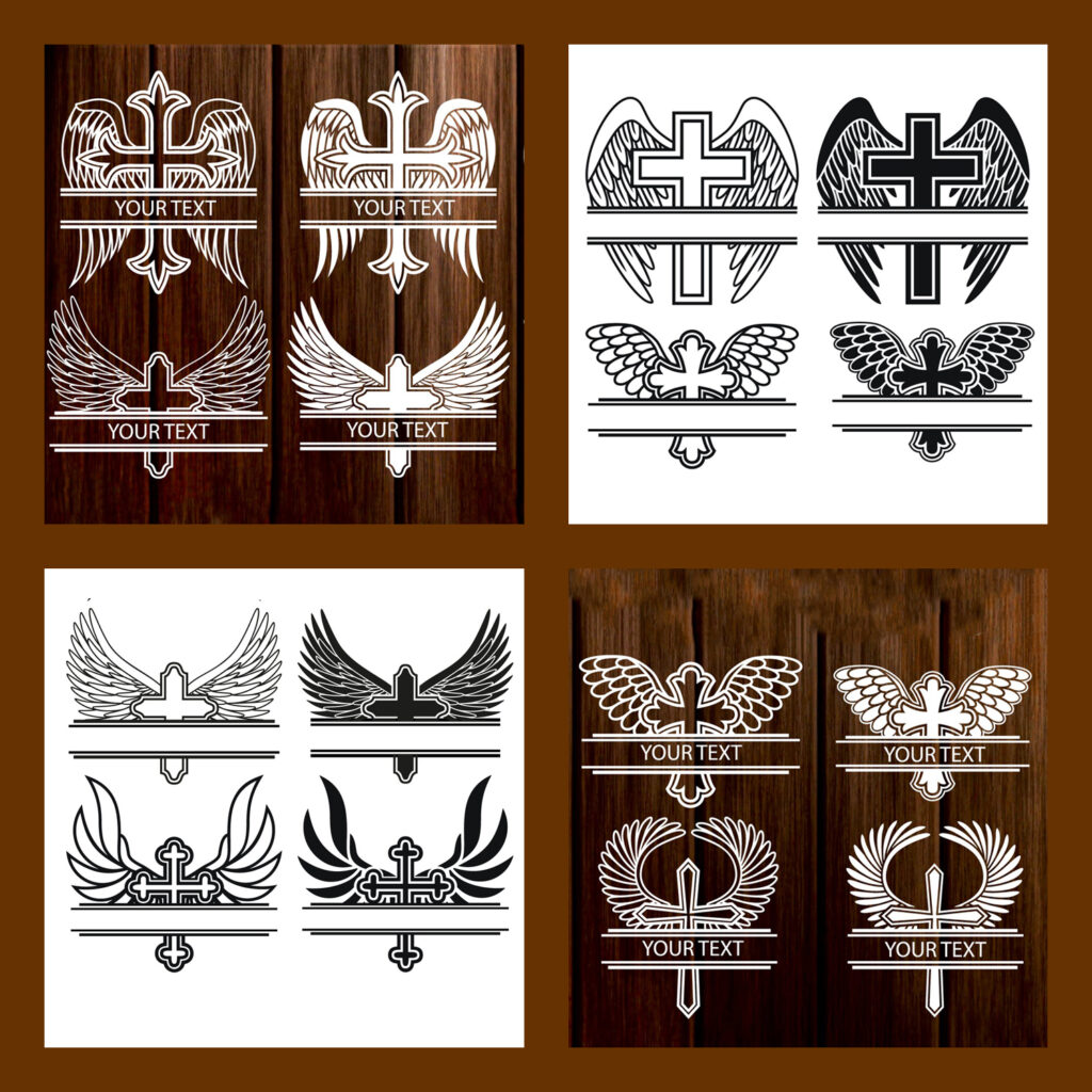 Cross With Wings SVG, Cross Svg, Angel Wings – MasterBundles