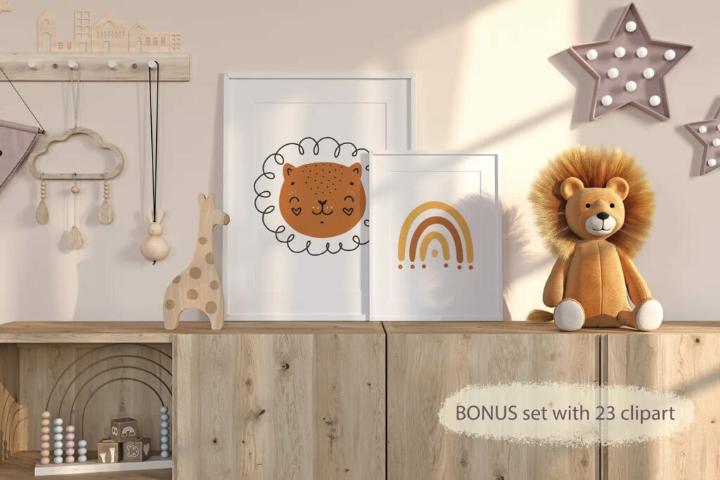 Cute Kids Bundle Baby Animal Clipart – MasterBundles