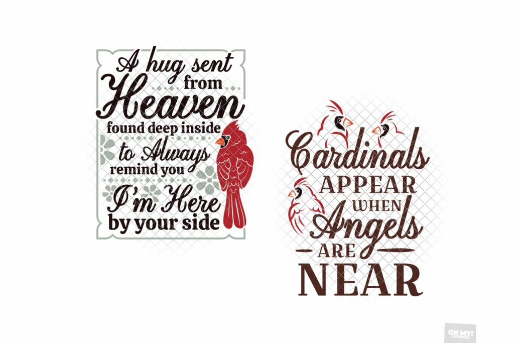 Cardinal SVG Bundle Illustration Quotes with PNG, DXF, EPS – MasterBundles