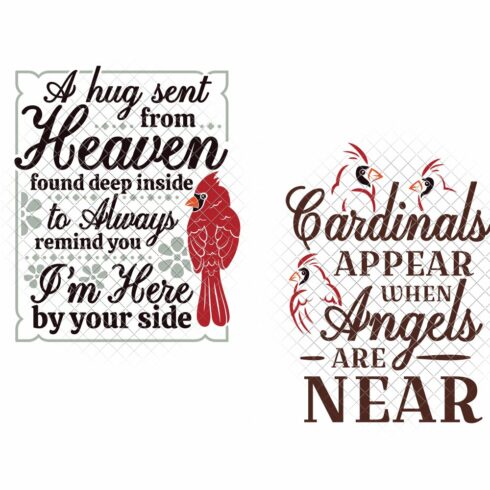 Cardinal SVG Bundle Illustration Quotes with PNG, DXF, EPS | Master Bundles