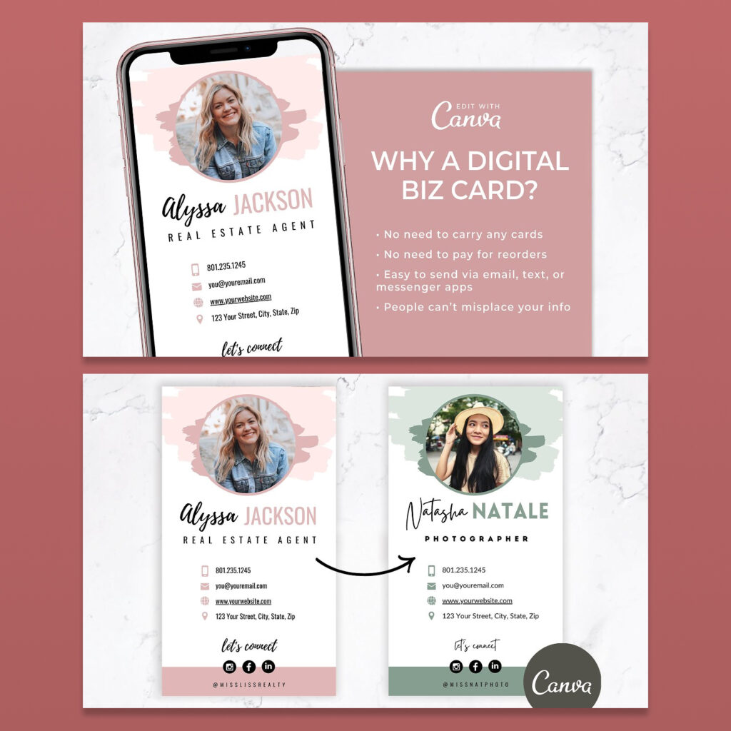 Digital Business Card Template – MasterBundles