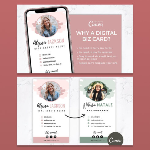 Digital Business Card Template – MasterBundles