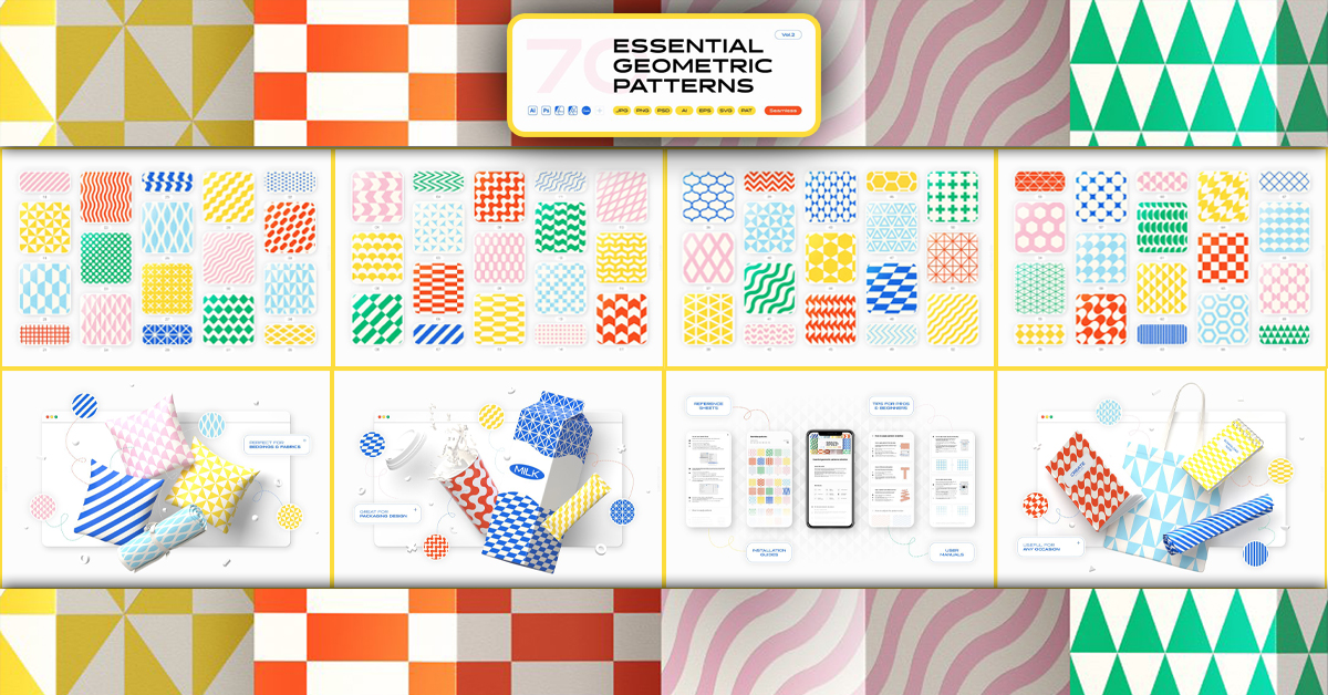 Essential Geometric Patterns Pack – MasterBundles