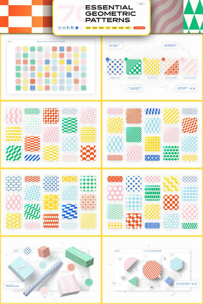 Essential Geometric Patterns Pack – MasterBundles