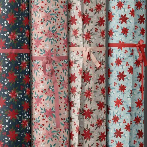 Winter Floral Seamless Pattern | Master Bundles