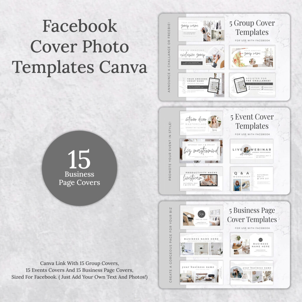 Facebook Cover Photo Templates Canva – MasterBundles