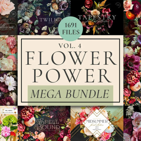 Flower Power Mega Bundle Vol 4 | Master Bundles