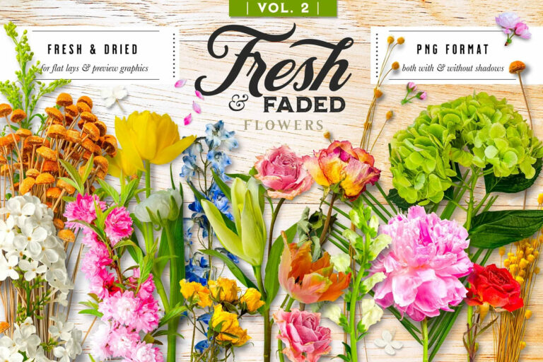 Flower Power Mega Bundle Vol 4 – MasterBundles