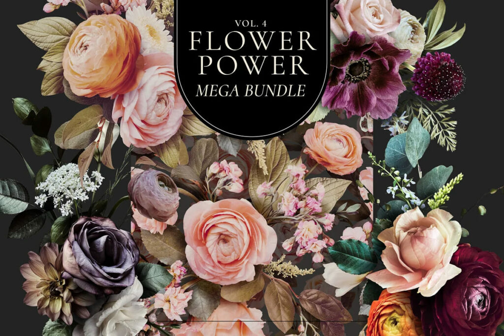 Flower Power Mega Bundle Vol 4 – MasterBundles