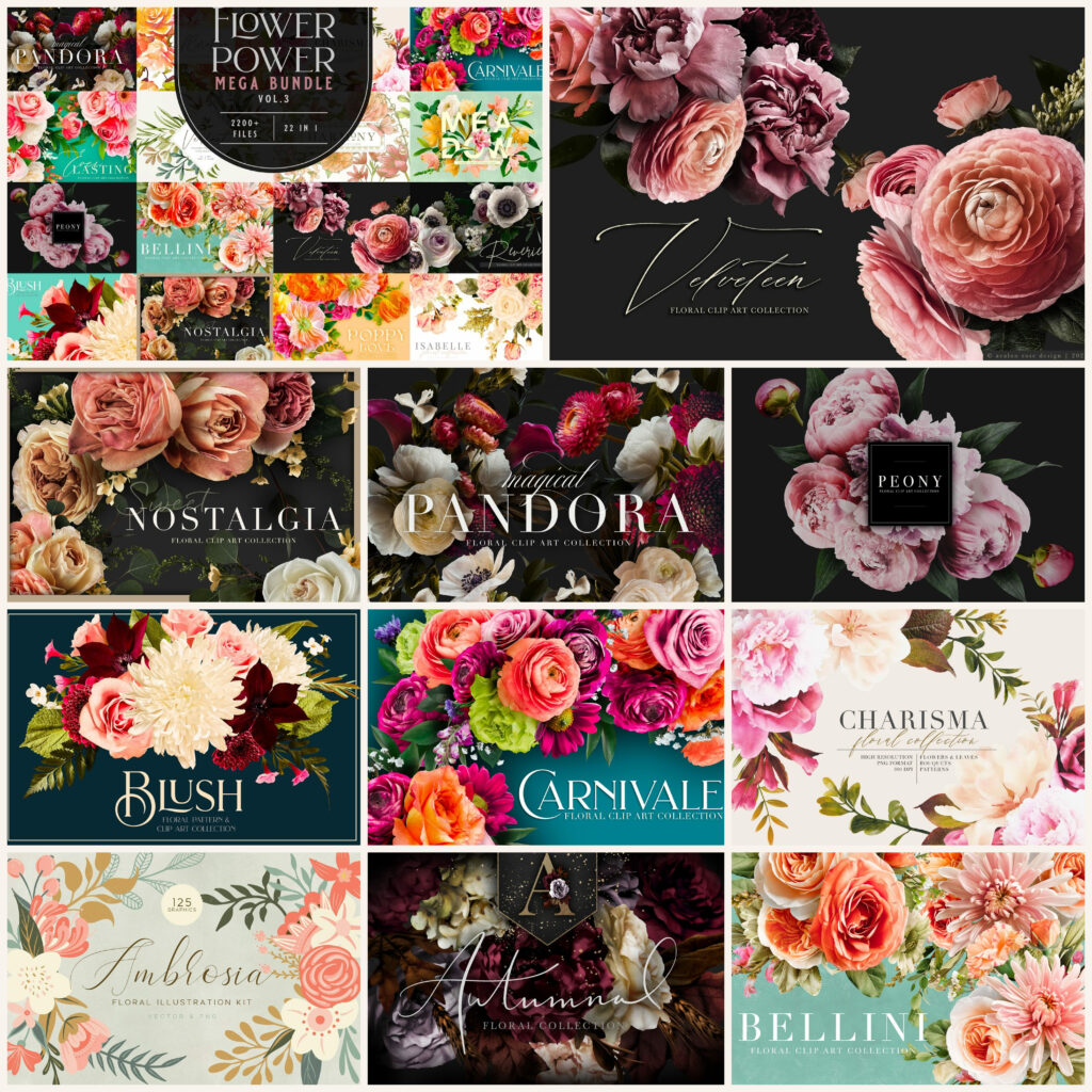 Flower Power Mega Bundle Vol 3 – MasterBundles