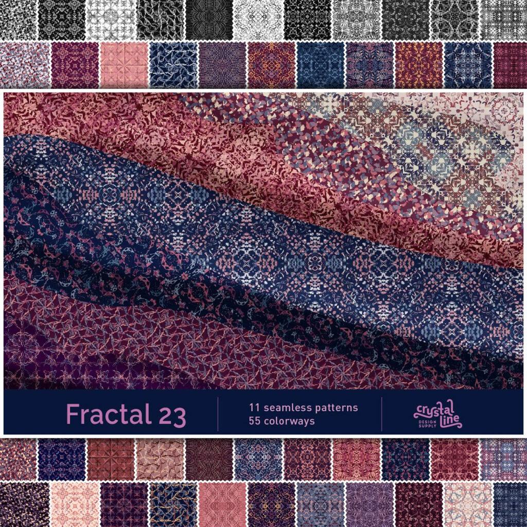 Fractal Patterns for Printed Fabrics | Master Bundles
