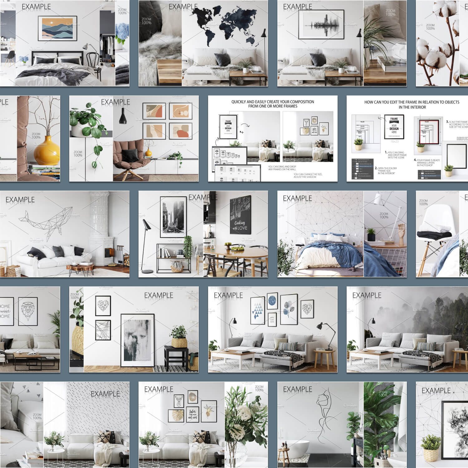 Frames & Walls Scandinavian Bundle – MasterBundles