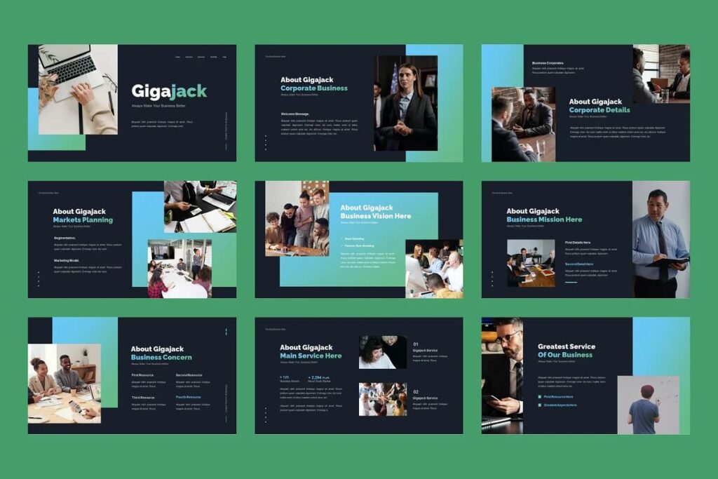 Gigajack - Corporate Business PPTX – MasterBundles