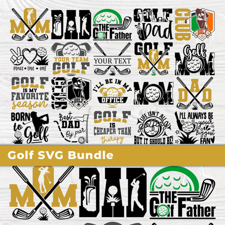 Golf SVG Bundle, Sports SVG, Logo Design Cut Files – MasterBundles