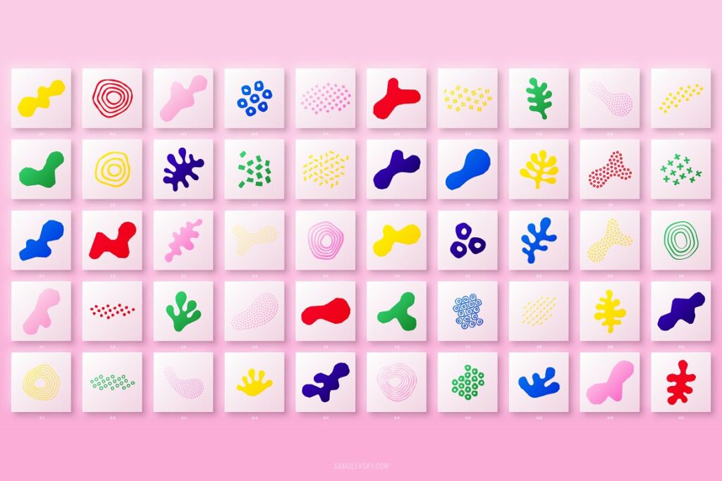 Hand Drawn Patterns, Shapes, Brushes – MasterBundles