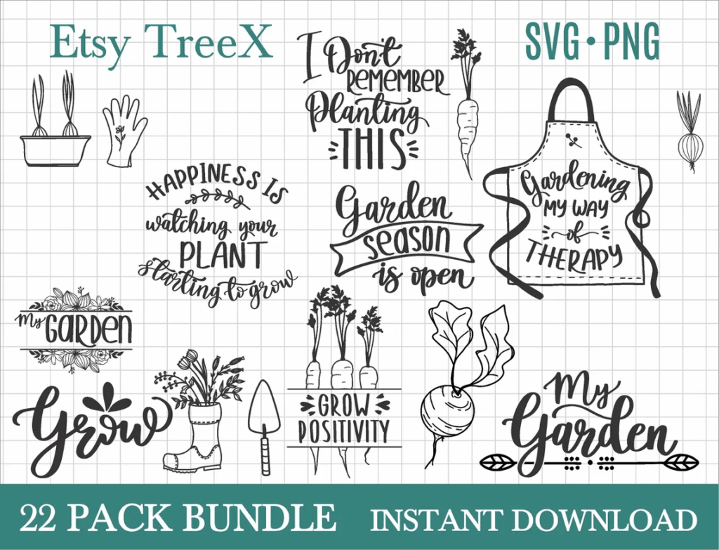 Handwritten Gardening Svg Set – MasterBundles