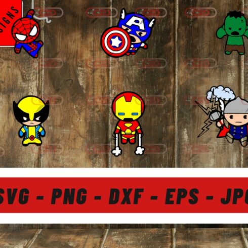 Superhero Vector SVG Bundle, Clipart, EPS, PNG, DXF, PDF, Layered ...