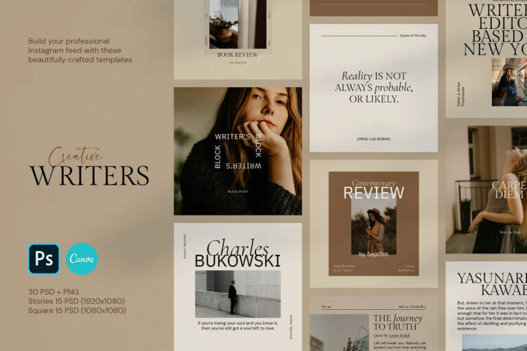 Instagram BUNDLE - Canva & PS – MasterBundles